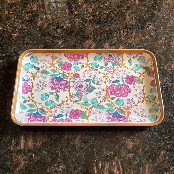 None | Accents | Dash Of That Floral Vanity Trinket Dish | Poshmark